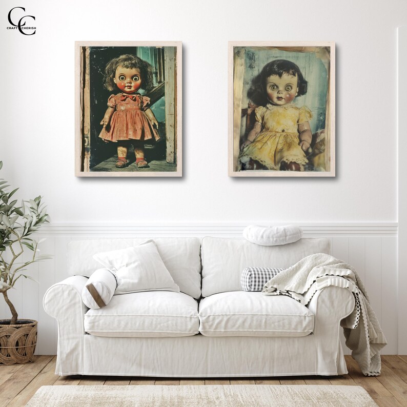 68 Vintage Creepy Doll Printable Images, Cursed Dolls, Scary Doll Paper ...