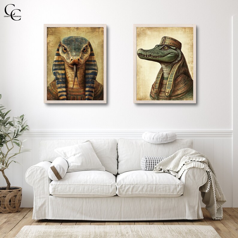 Ancient Egyptian Pharaoh Animals: Printable Art for Scrapbooking ...