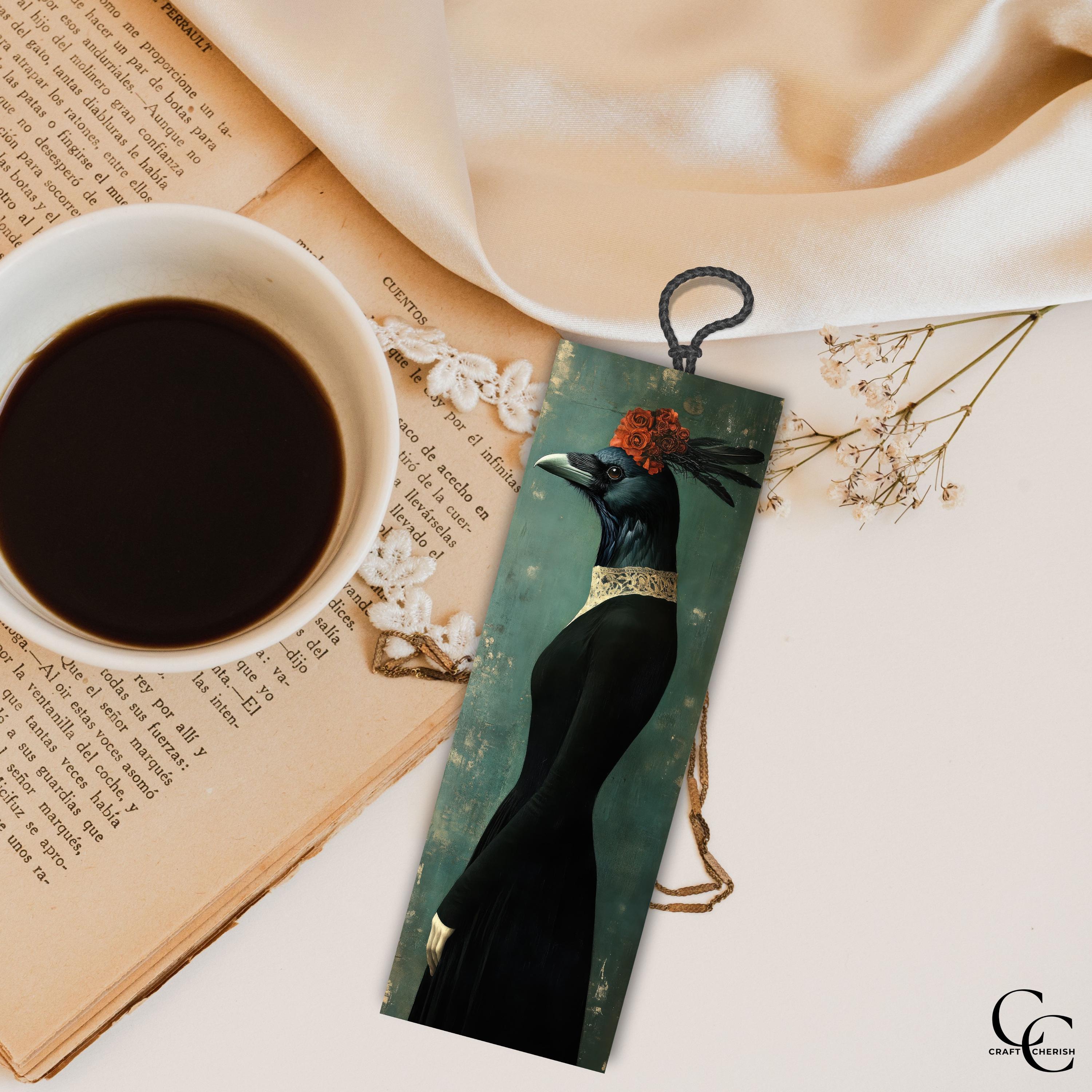 Raven Lady Bookmarks: Crow Woman Images for Junk Journals (digital ...