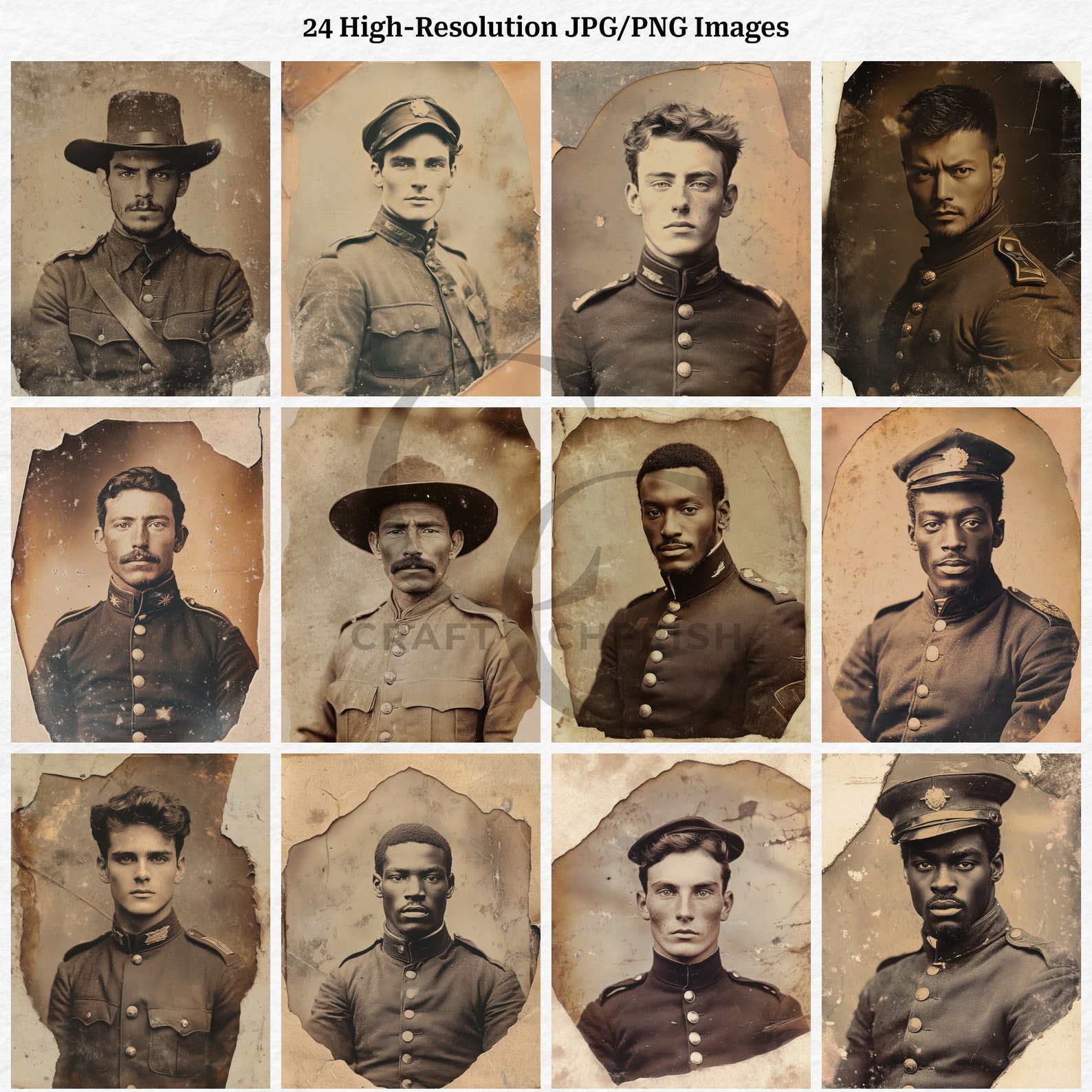 Victorian Military Portrait: Vintage Army Officer Ephemera (digital ...