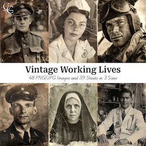 48 Vintage Professional Portrait Images: Old Occupations for Junk ...