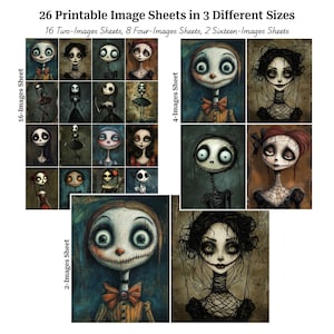 32 Creepy Gothic Puppet Printable Images, Eerie Puppet, Scary Dolls ...
