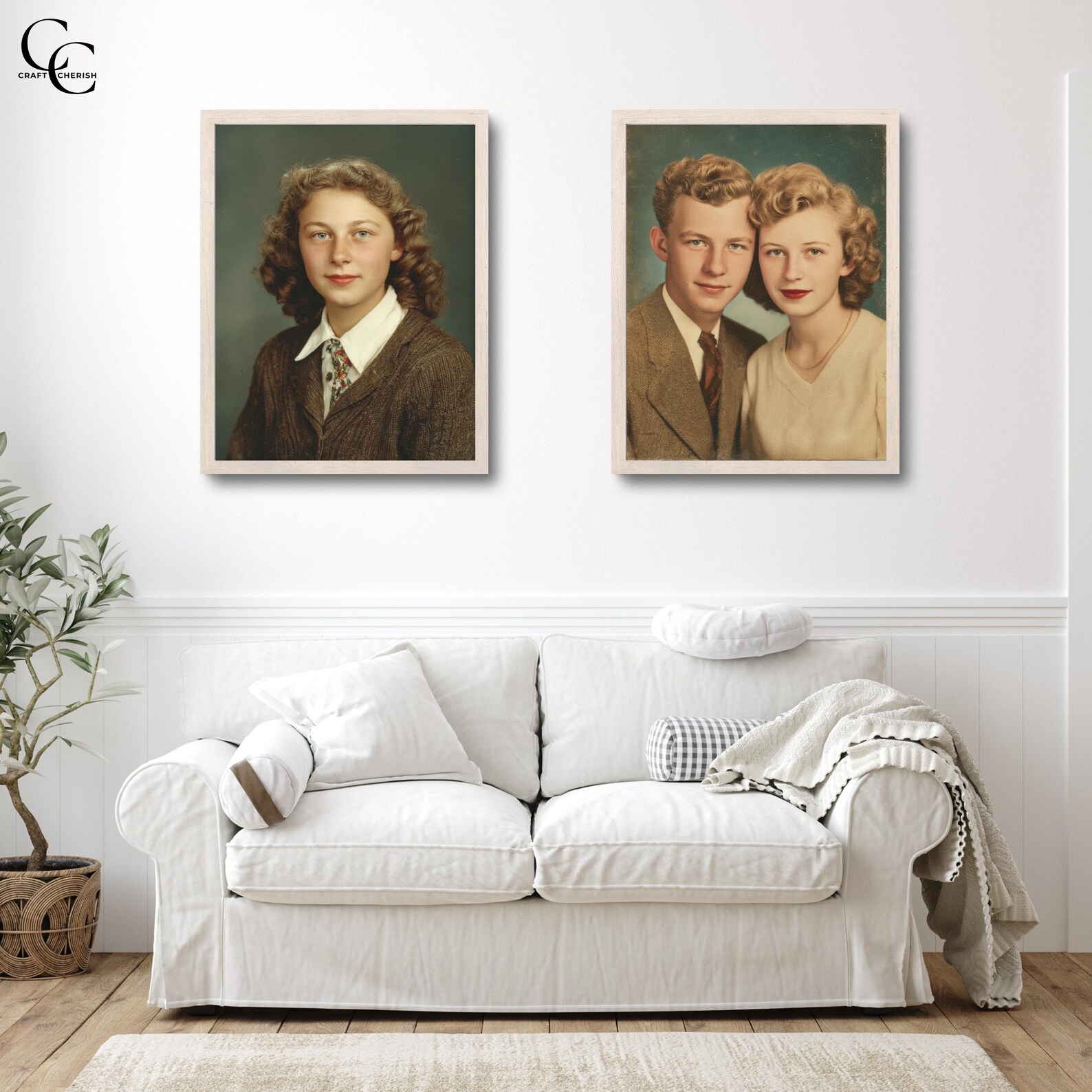 Vintage Family Portrait Collage: Papercraft Scrapbooking Images ...