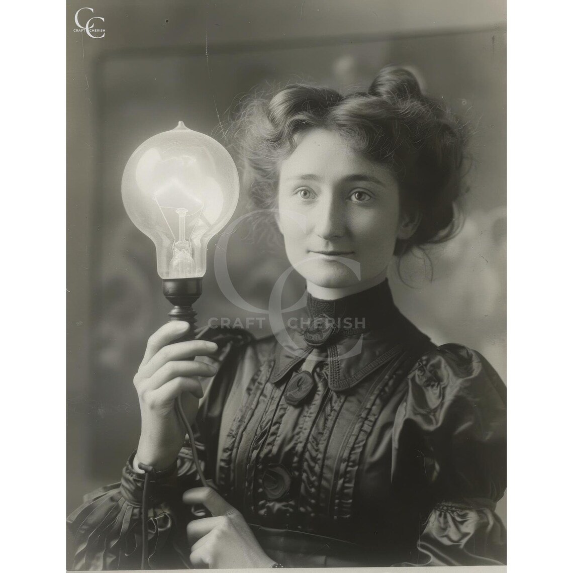 Vintage Portrait Light Bulb Images: Junk Journal Ephemera (digital ...