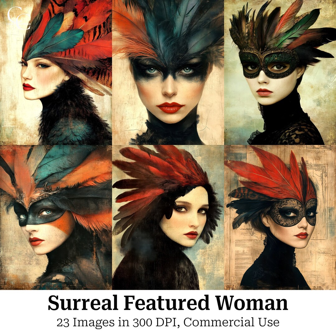 23 Featured Woman Printable Photos for Junk Journals, Scrapbooking, and ...
