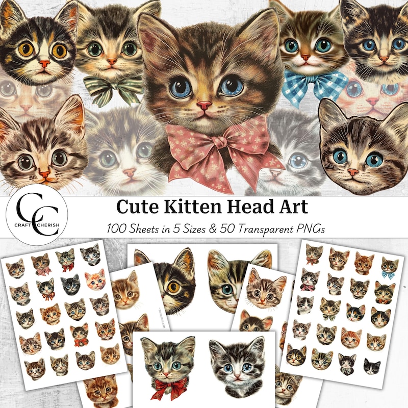 Cat Collage - Etsy
