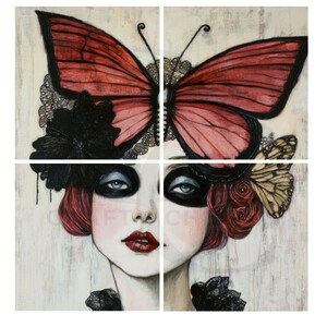Surreal Butterfly Portrait Art: Whimsical Human Hybrid Images (digital ...