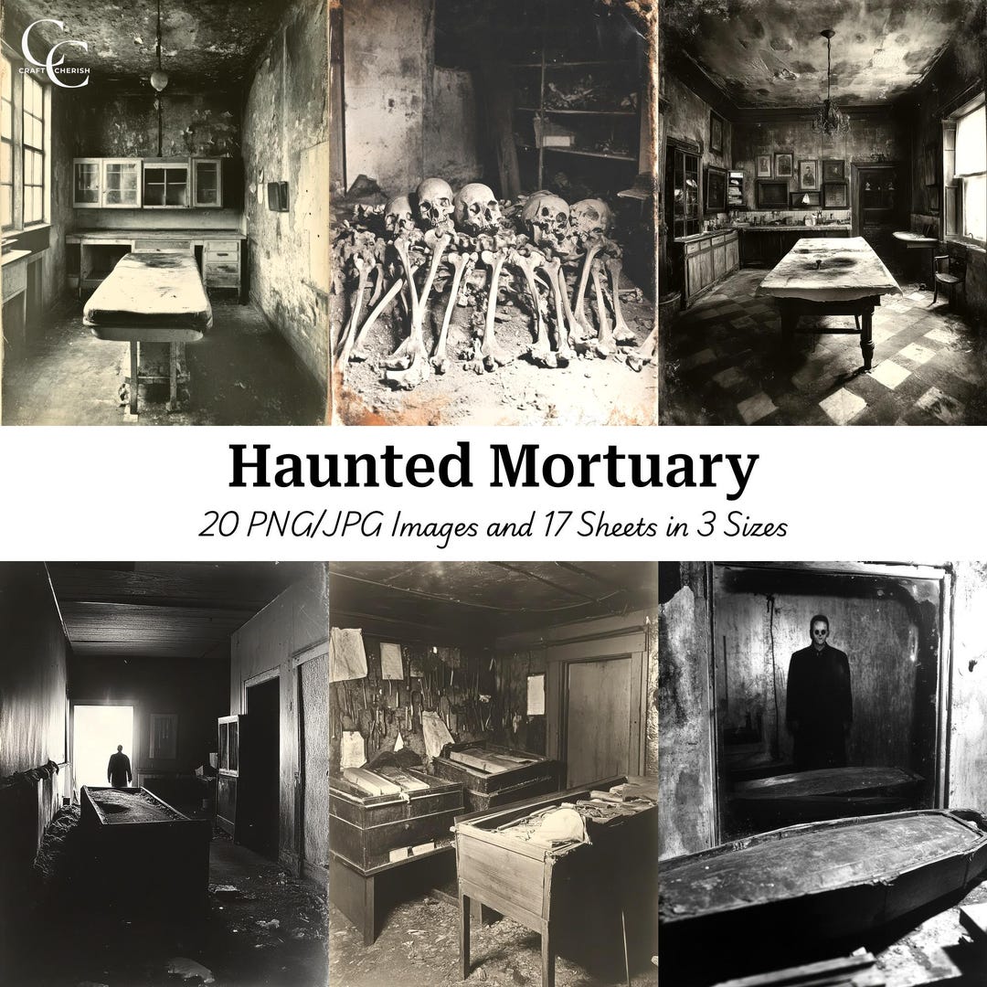 Haunted Mortuary Antique Photo Collection: Macabre Junk Journal ...