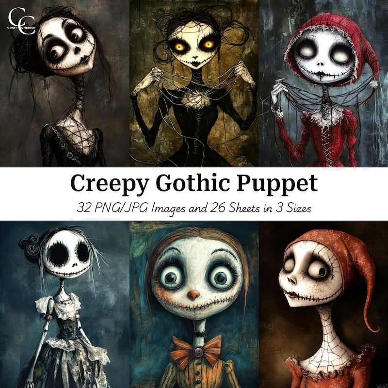 Gothic Puppet Digital - Etsy