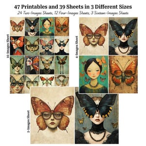 Surreal Butterfly Portrait Art: Whimsical Human Hybrid Images (digital ...