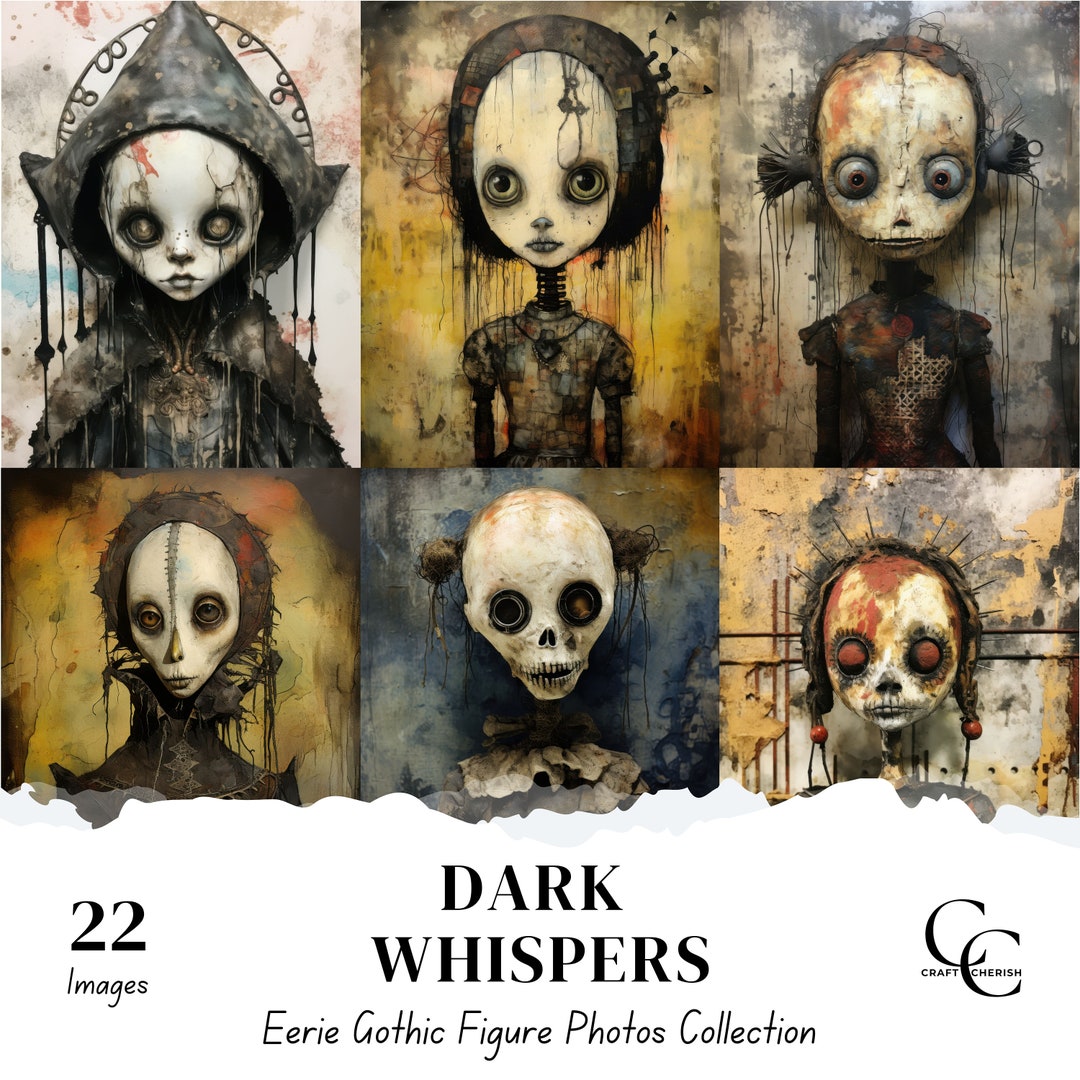 22 Eerie Gothic Figure Photos for Mixed Media Art & Junk Journaling ...