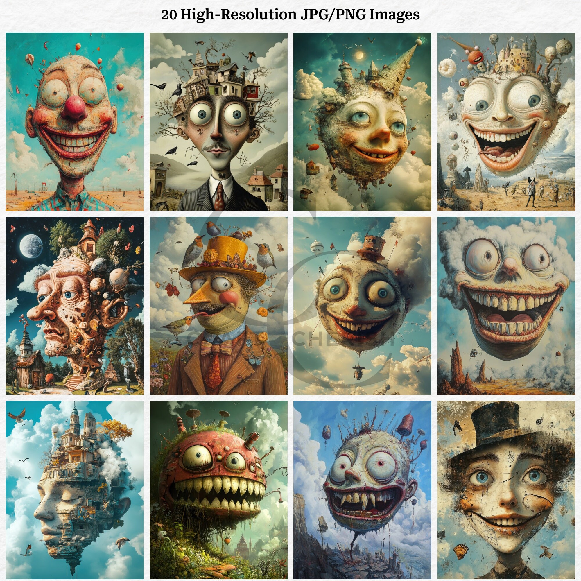 Surreal Spirit Digital Art: Happy Bizarre People Images for Junk ...