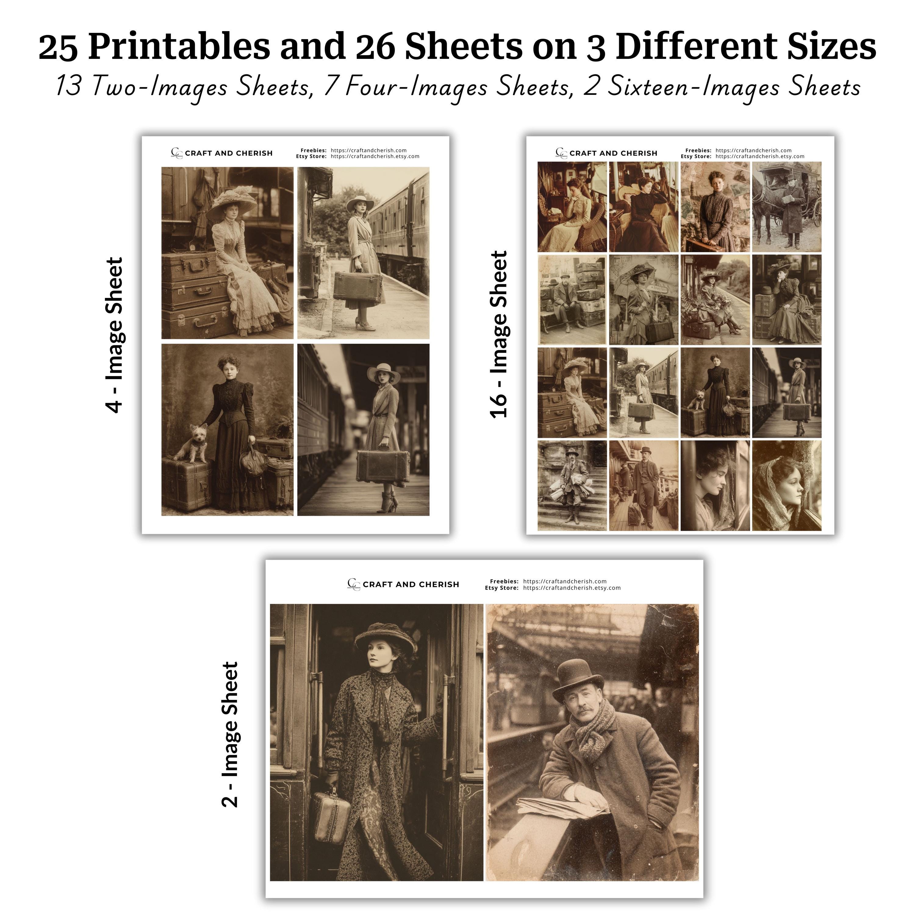 Vintage Traveler Portrait Digital Images: Victorian & Edwardian ...
