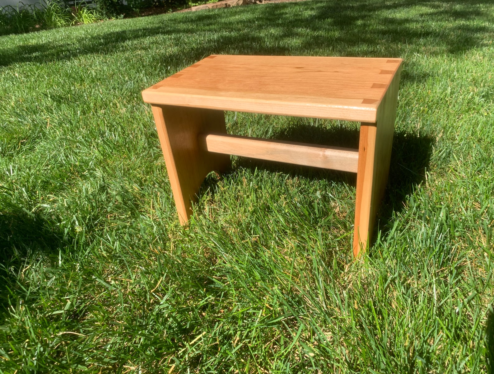 Handcrafted Dovetail Footstool / Hand Cut Joinery Shaker Style Laundry ...