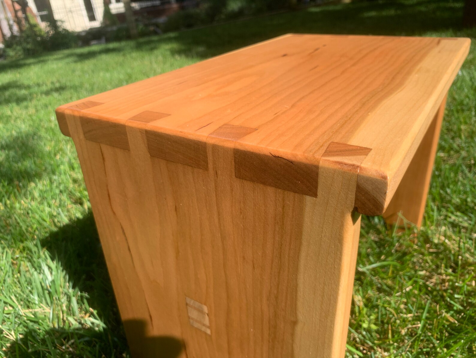 Handcrafted Dovetail Footstool / Hand Cut Joinery Shaker Style Laundry ...