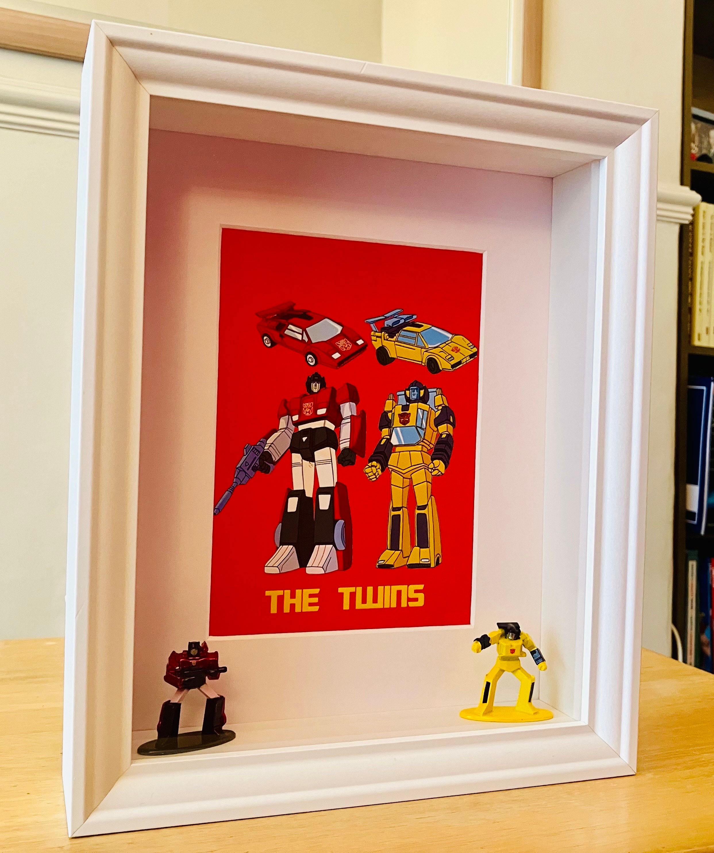 Transformers Frame Featuring Sideswipe and Sunstreaker - Etsy