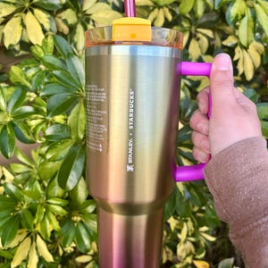 Stanley X Starbucks Sunset Gradient Quencher Tumbler 40oz Summer 2024 ...