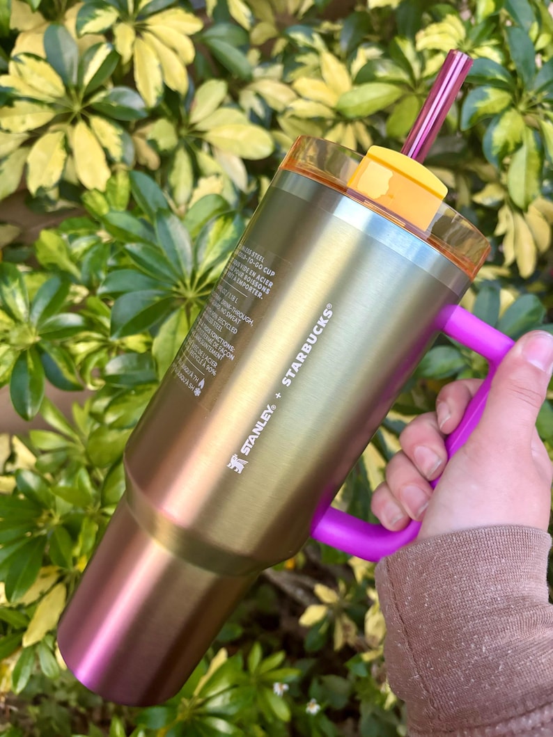 Stanley X Starbucks Sunset Gradient Quencher Tumbler 40oz Summer 2024 ...