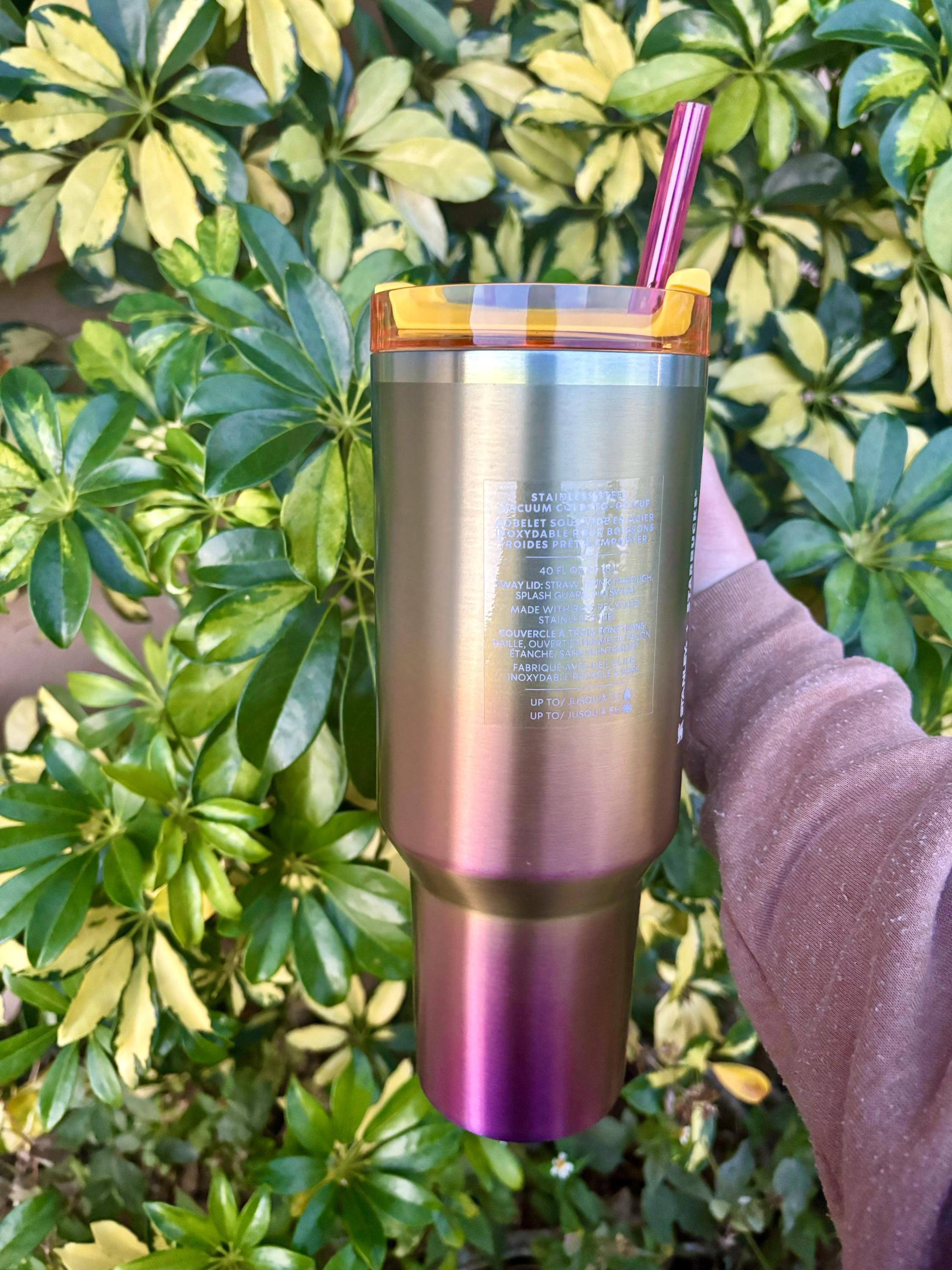 Stanley X Starbucks Sunset Gradient Quencher Tumbler 40oz Summer 2024 ...