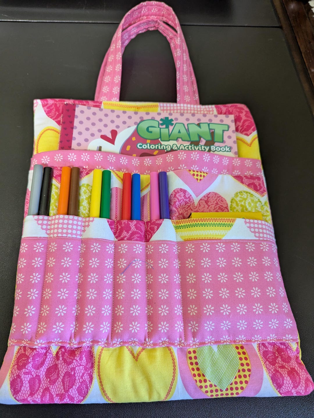 Children's Activity Bag , Coloring Fun, Bookbag, School Bag - Etsy