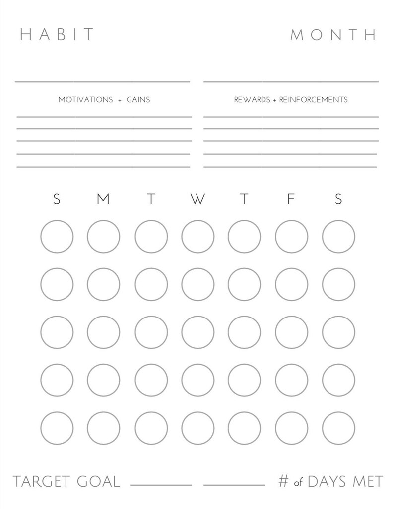 Habit Tracker Bundle - Etsy