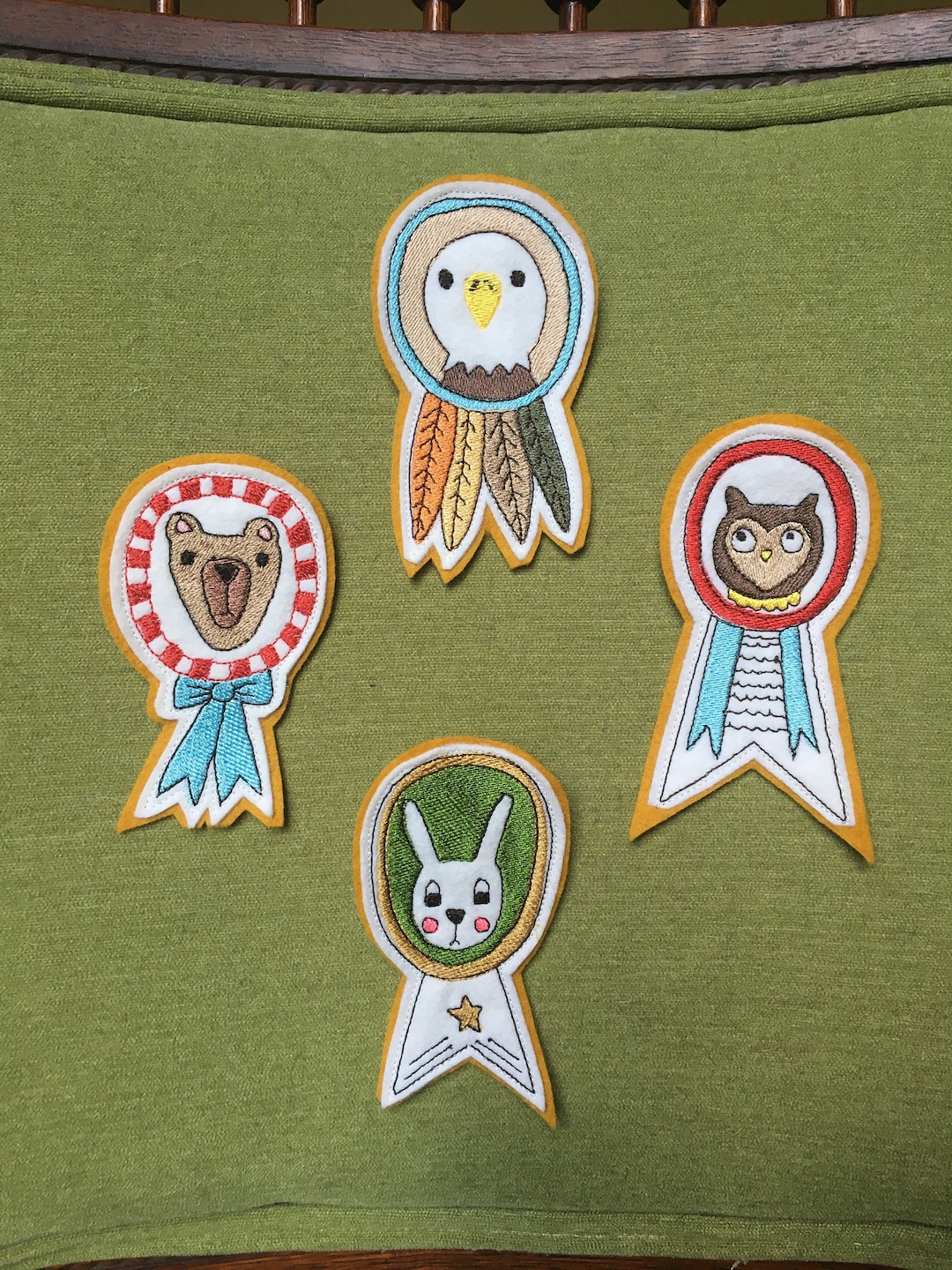 Embroidered Felt Award Ribbons With Pin Backs, Award Ribbons, Award ...