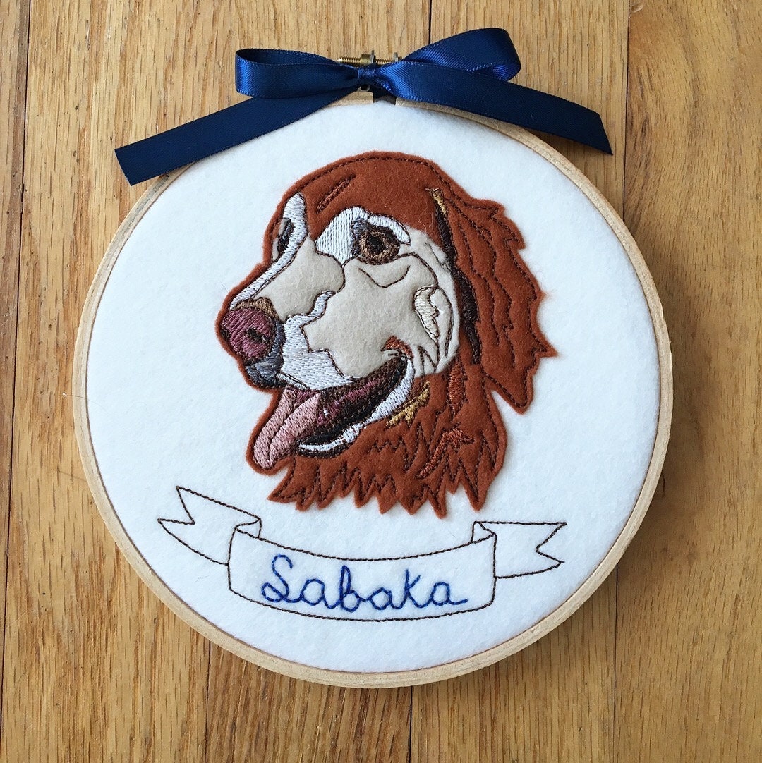 Custom Dog Embroidery, Custom Pet Embroidery, Custom Stitched Dog ...