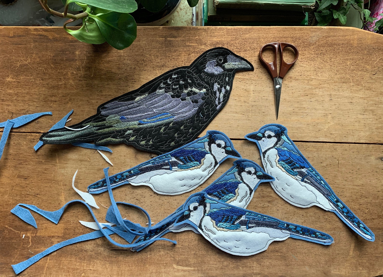 Felt Raven Gift for Bird Lover Felt Raven Sculpture Fiber | Etsy