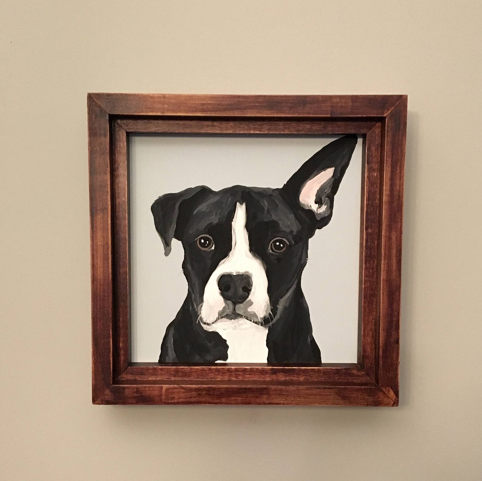 Custom Dog Portrait 10 X 10 Custom Dog Portrait Custom Dog | Etsy