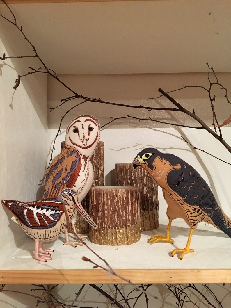 Felt Peregrine Falcon Fiber Art Bird Felt Falcon Gift for - Etsy