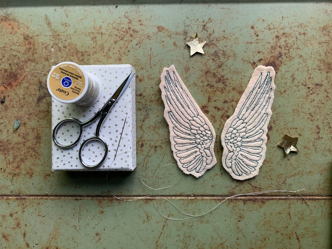Embroidered Wing Patch Set, Wing Patches, Embroidered Wings - Etsy
