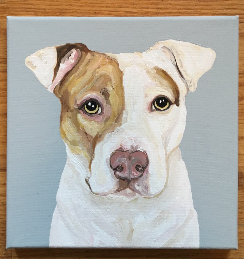 Custom Dog Portrait 12 X 12 Custom Dog Portrait Custom Dog | Etsy