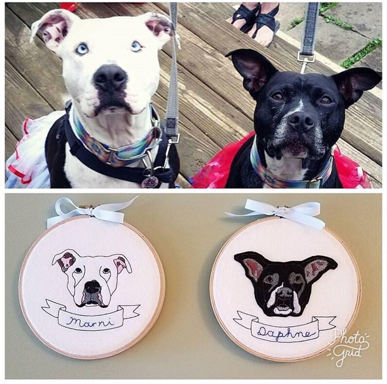 Custom Dog Embroidery Custom Pet Embroidery Custom Stitched - Etsy