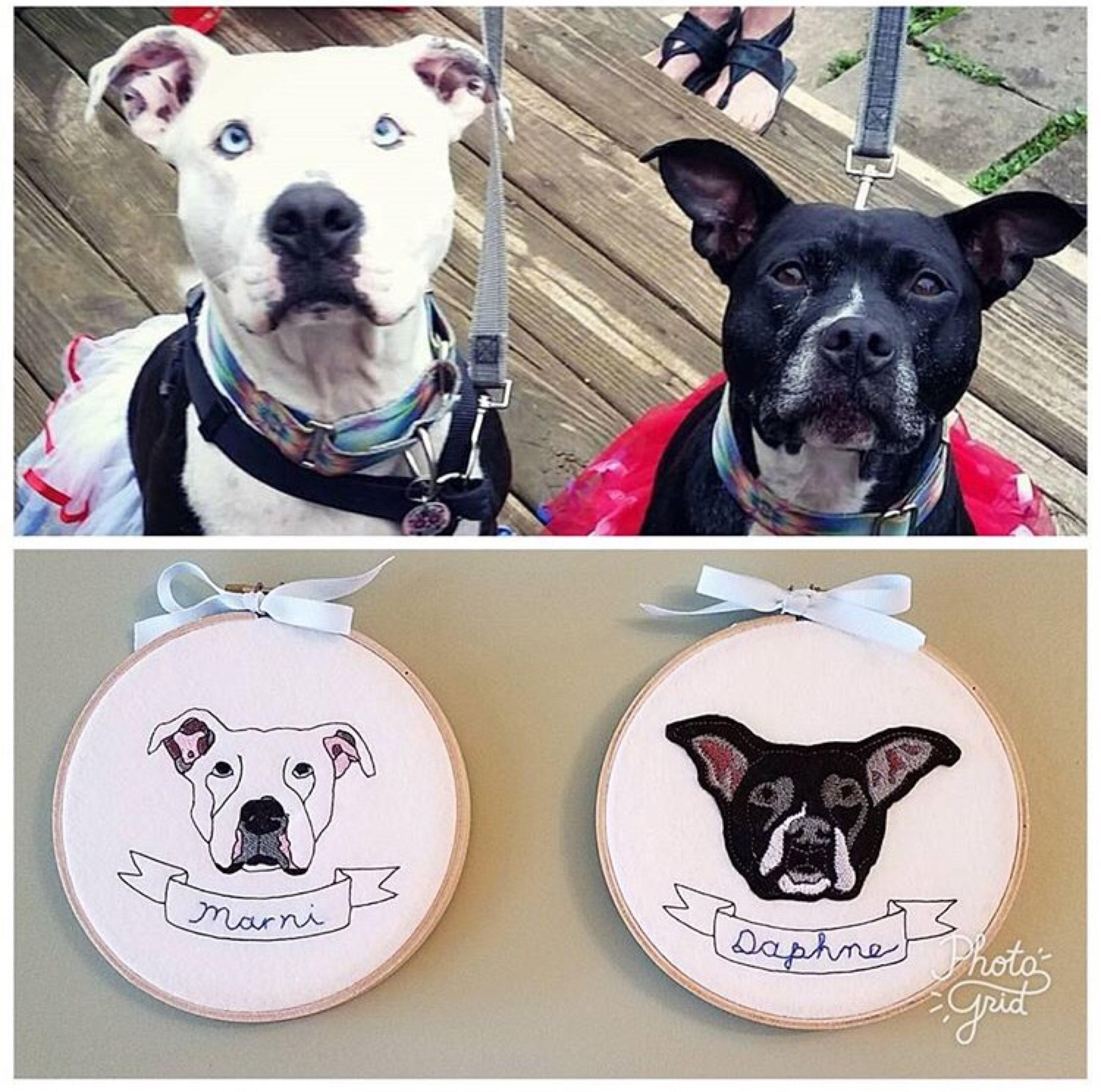 Custom Dog Embroidery Custom Pet Embroidery Custom Stitched | Etsy