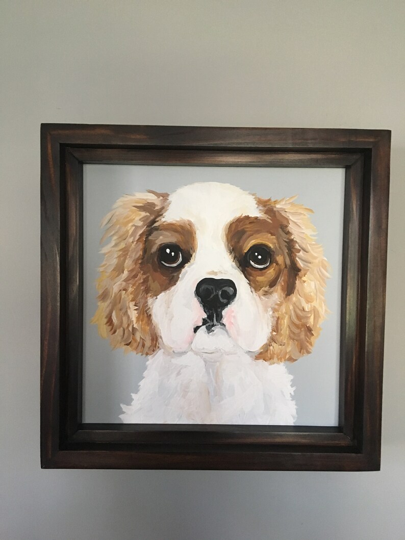 Custom Dog Portrait 12 X 12 Custom Dog Portrait Custom Dog | Etsy