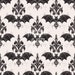 Gothic Bats Victorian Damask Digital Paper - Etsy