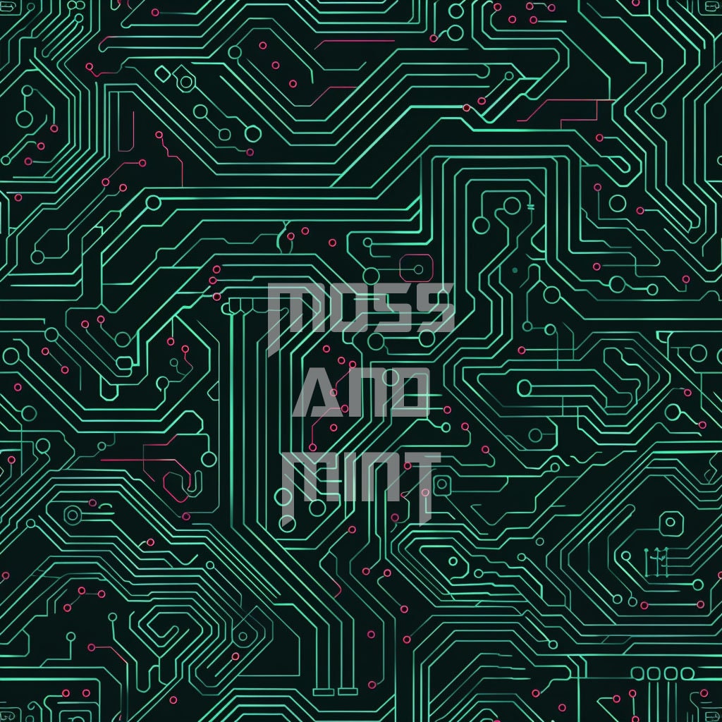 Futuristic Circuit Board Digital Paper - Etsy