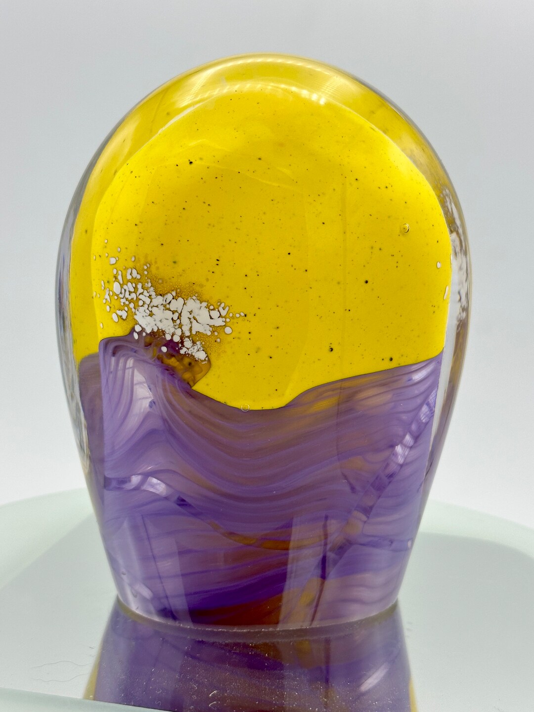 The Great Wave Handblown Glass Paperweight Sculpture - Etsy