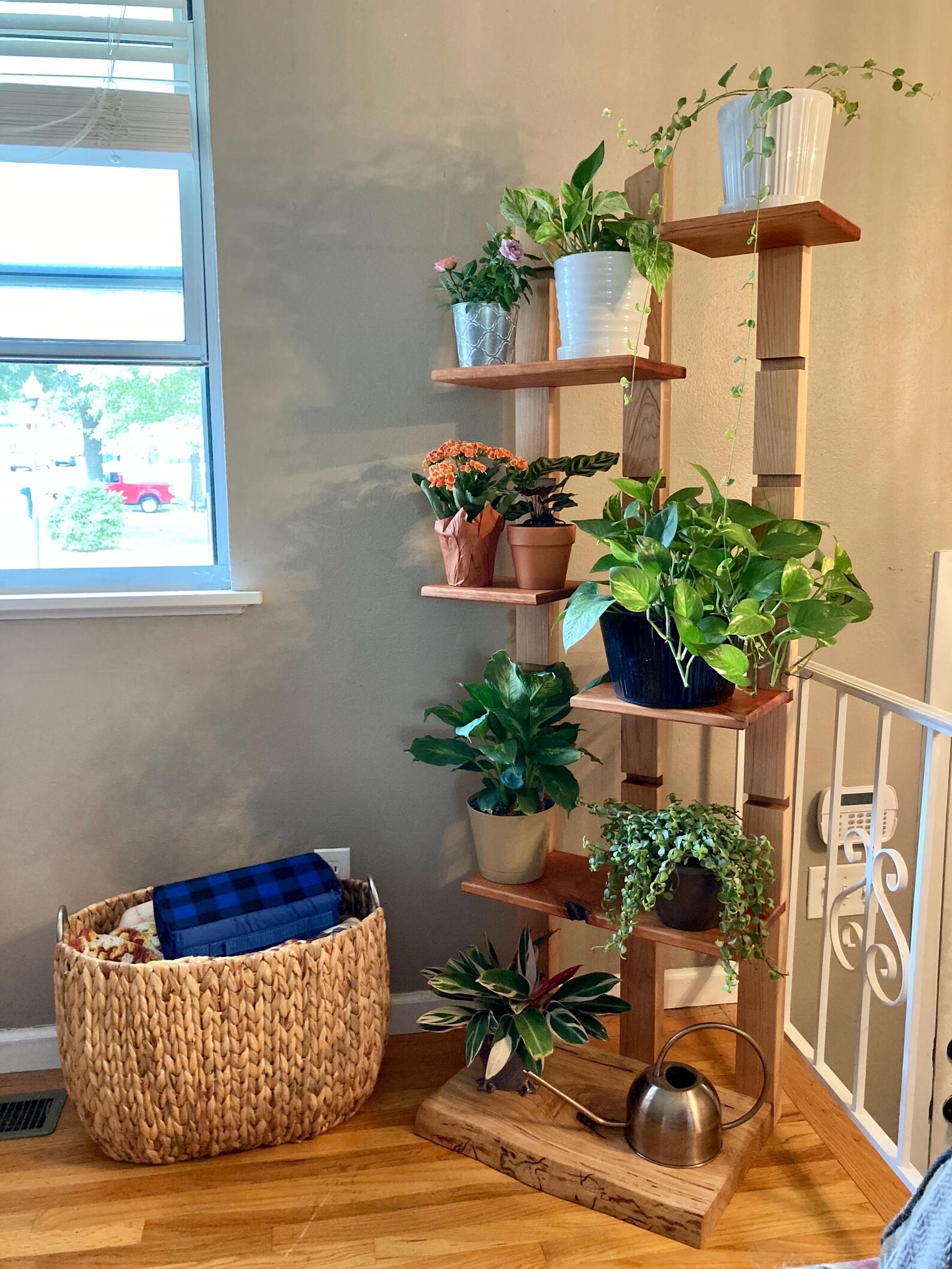 Modular Elm & Maple Plant Stand – Customizable Shelf System With ...