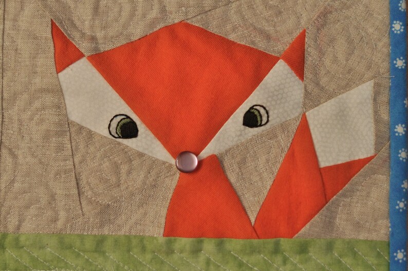 Lil' Fox 8 X 10 Quilt Block Pattern - Etsy