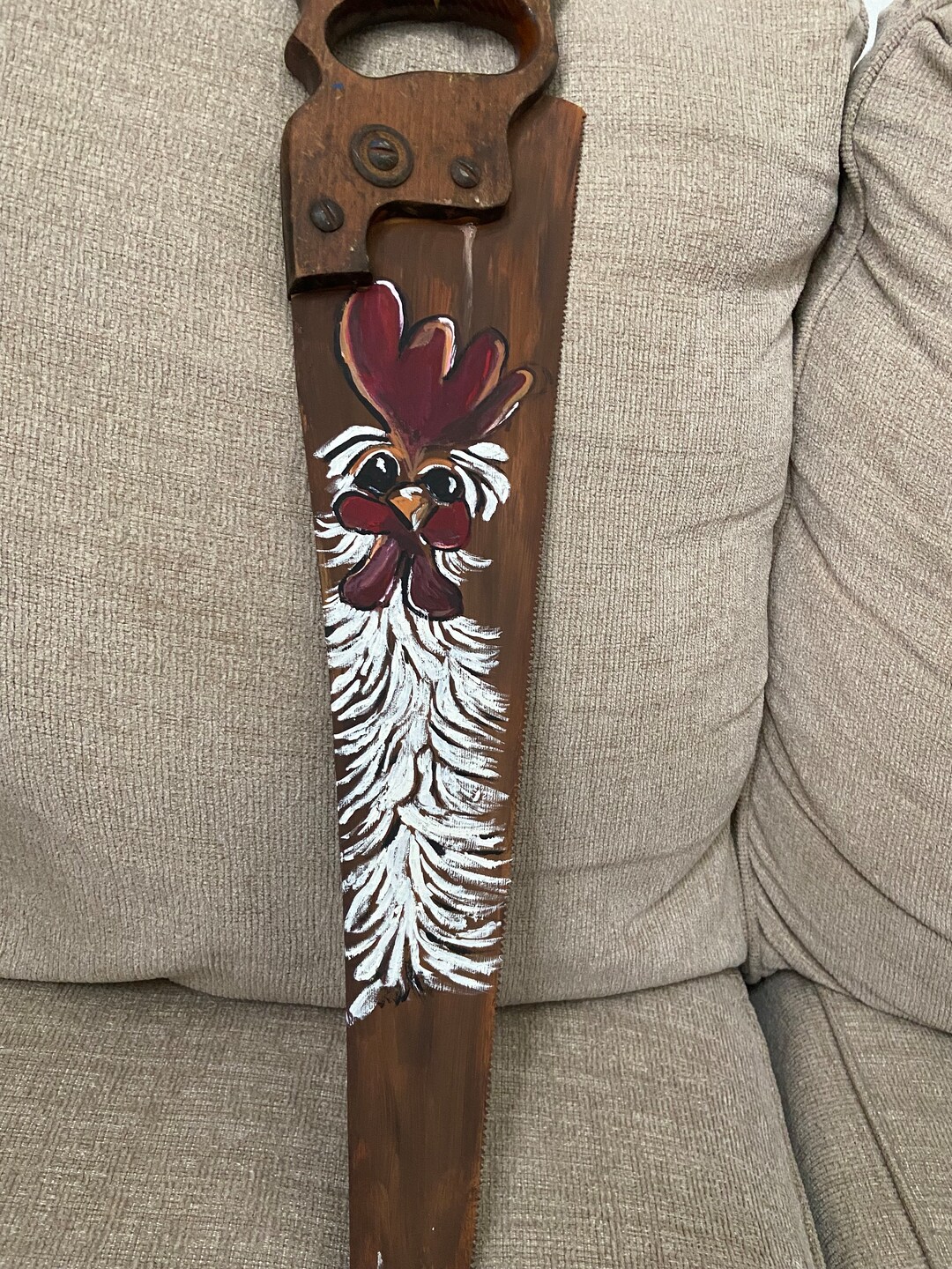 Hand Painted Old Saw - Etsy