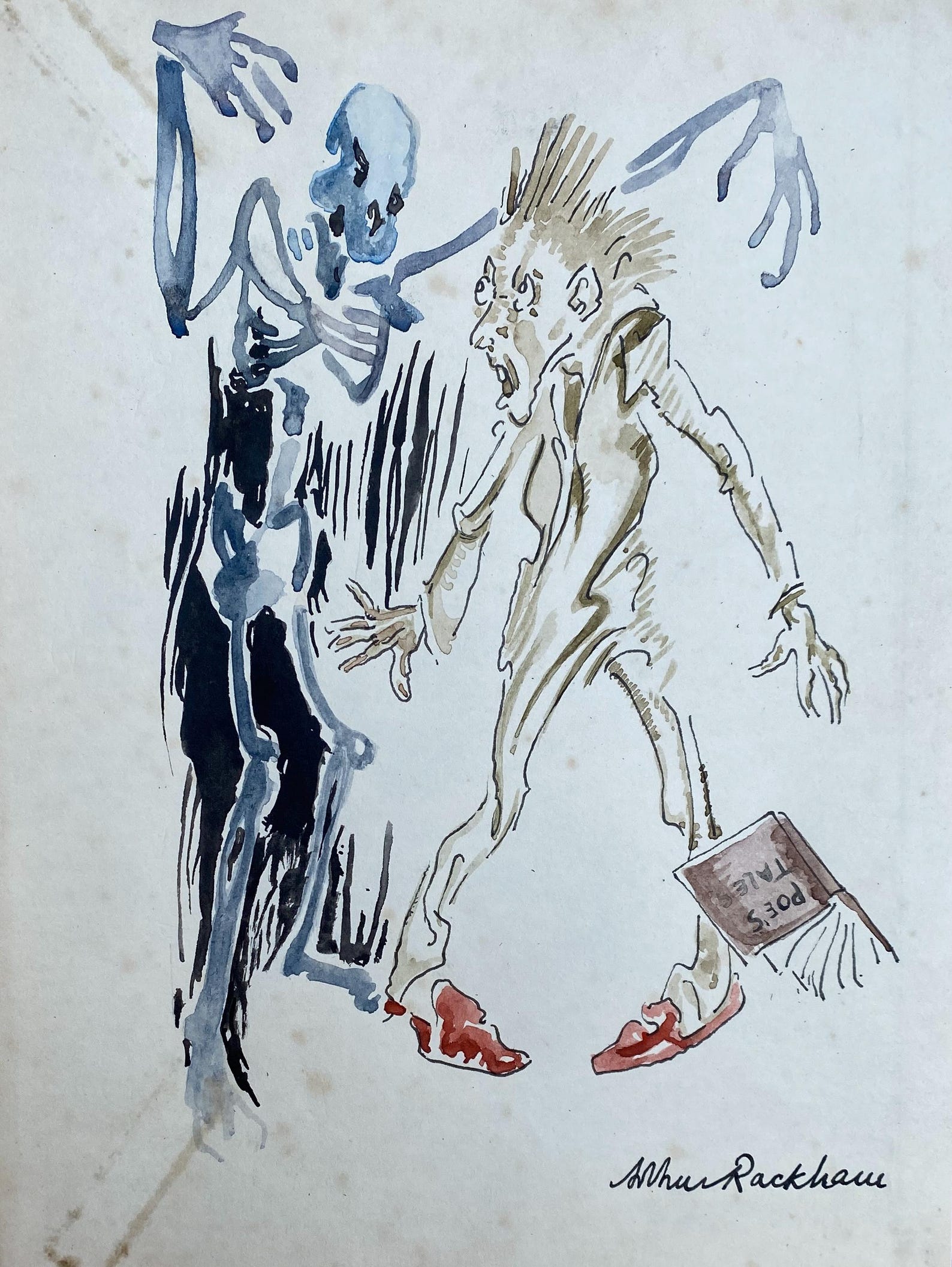 ARTHUR RACKHAM, Watercolor and Ink on Paper - Etsy