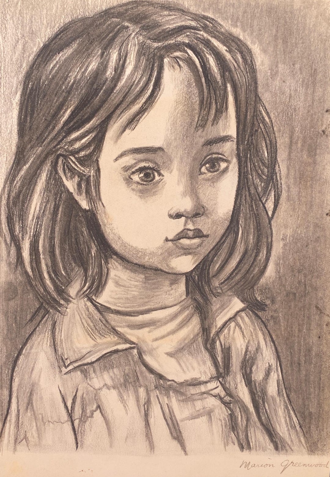 Marion Greenwood Drawing on Paper - Etsy