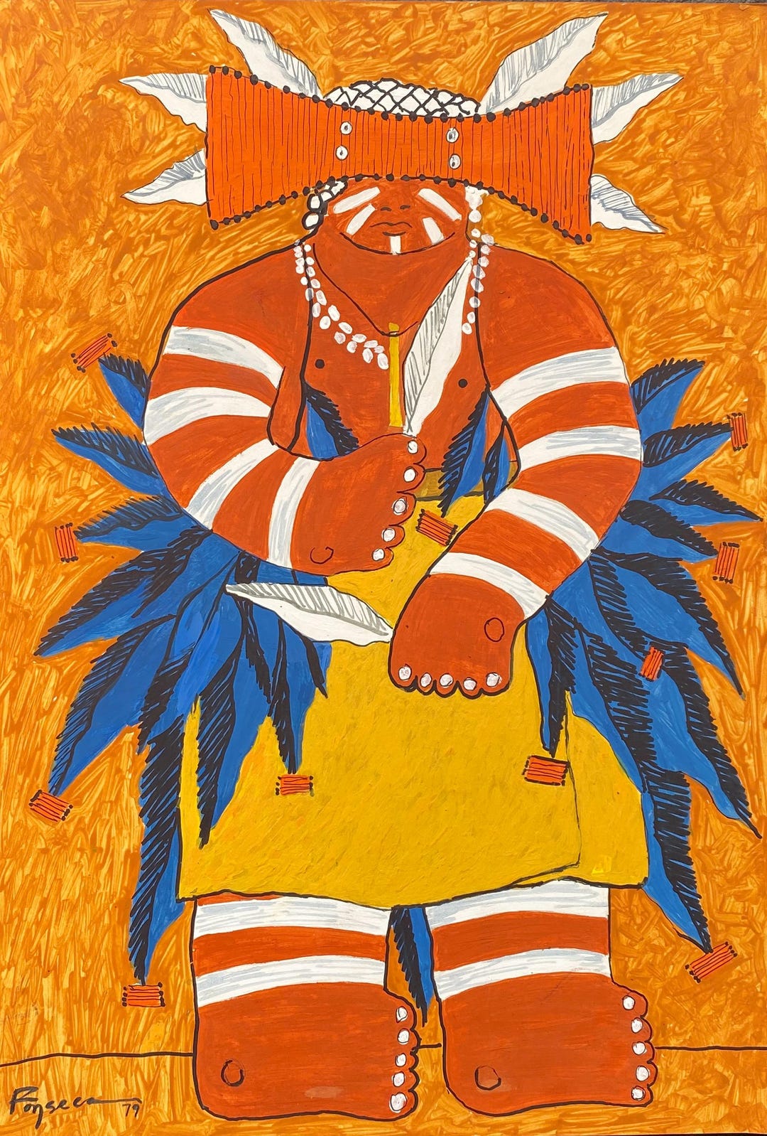 Harry Fonseca Drawing on Paper - Etsy