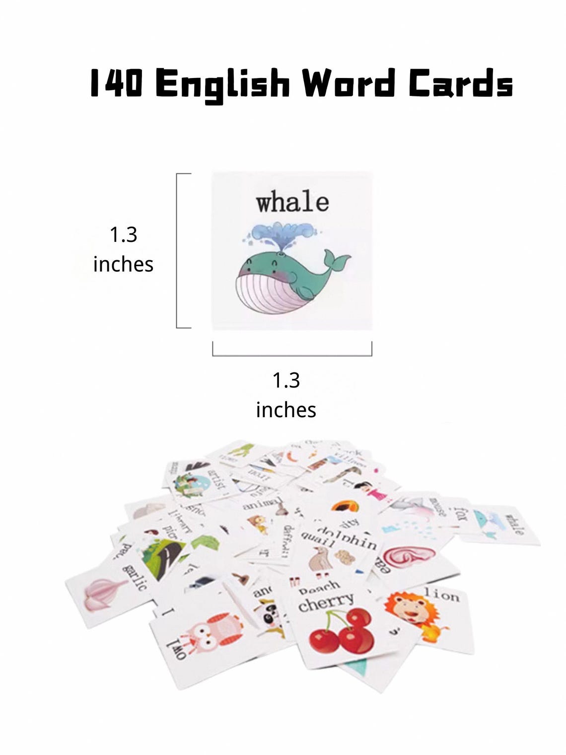 Alphabet Flashcards Matching Game,140 Word Cards Educational Toy ...