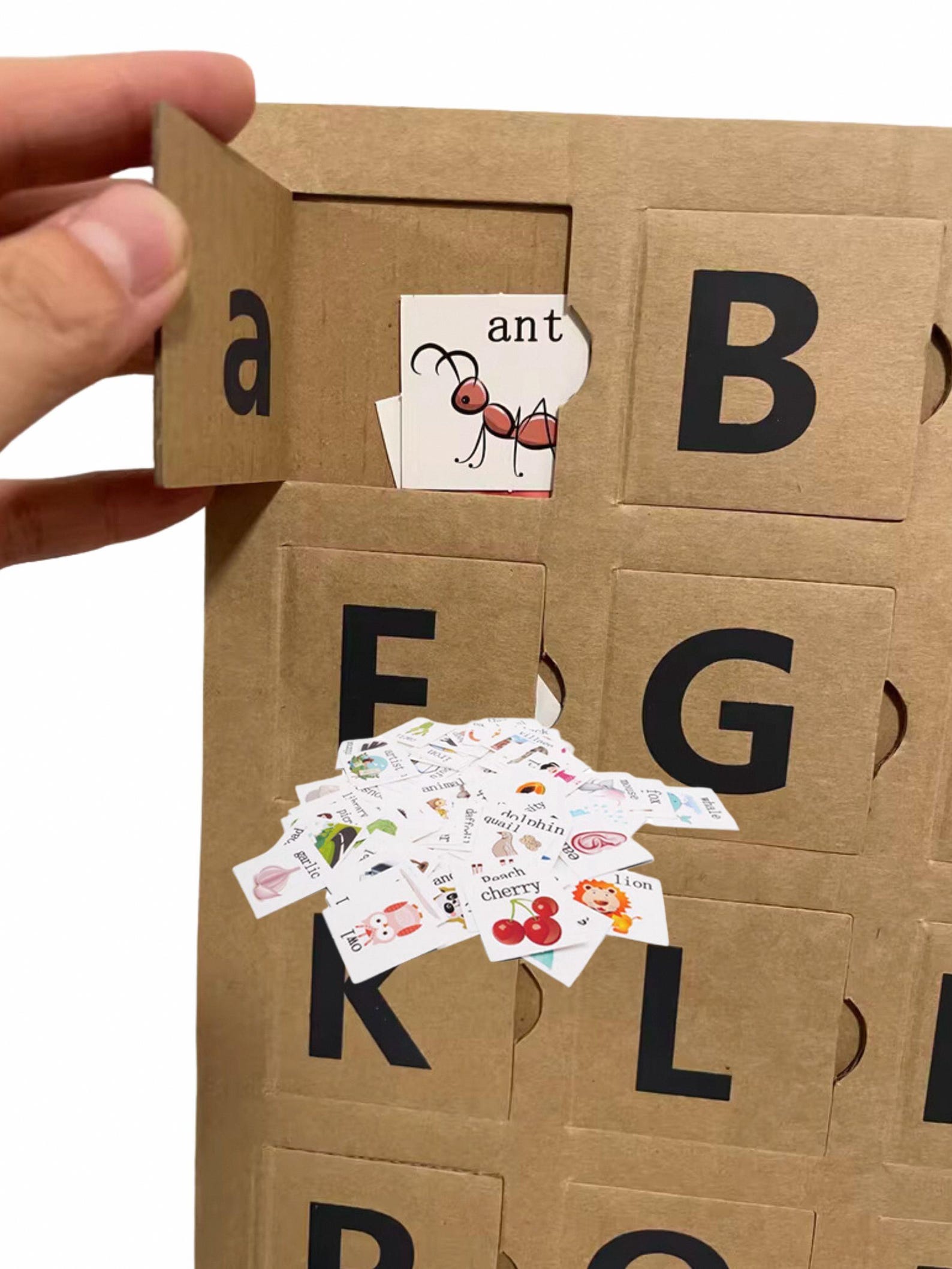 Alphabet Flashcards Matching Game,140 Word Cards Educational Toy ...