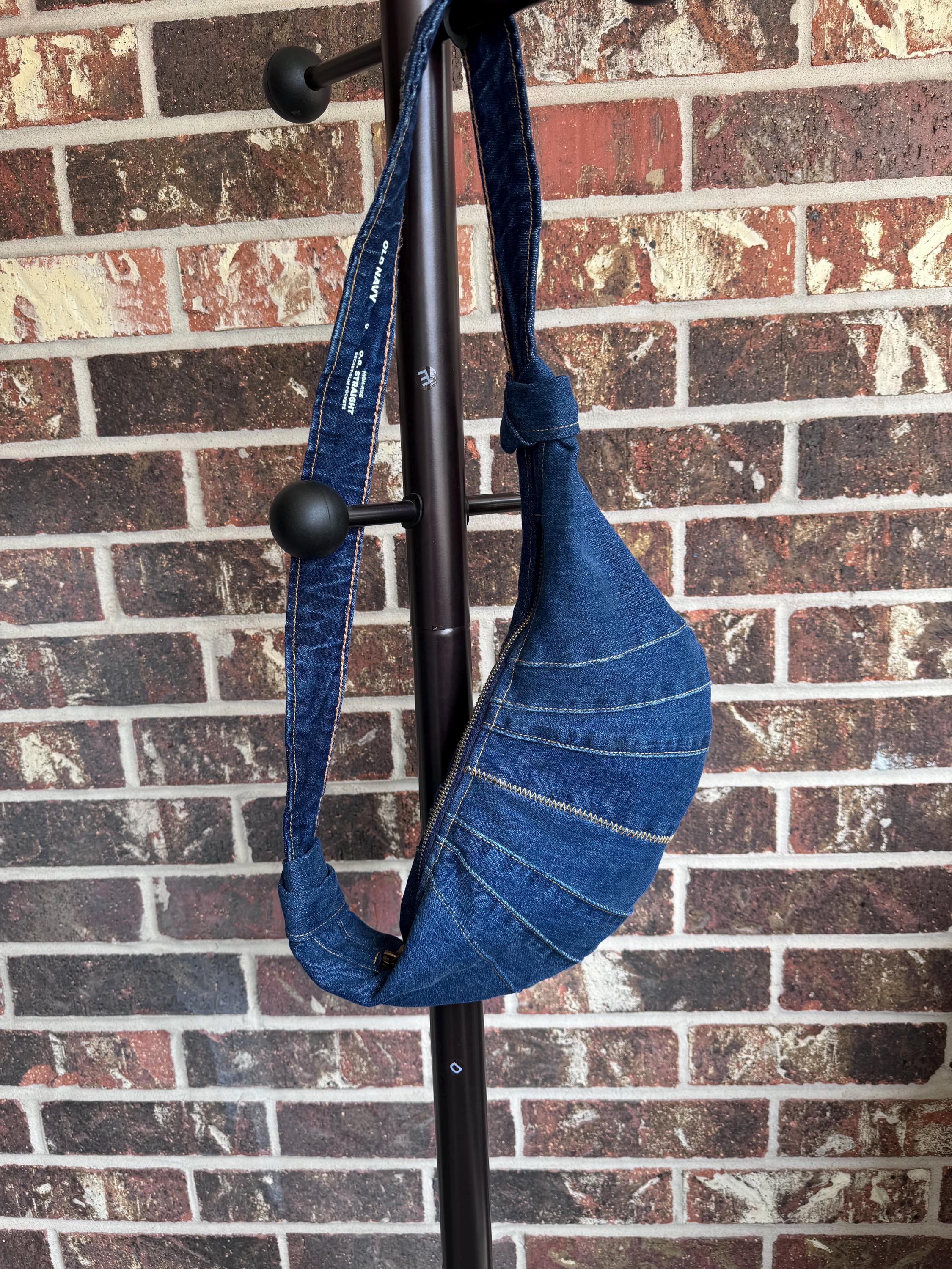 Handmade Upcycled Vintage Denim Jeans Croissant/crescent/moon/chest ...