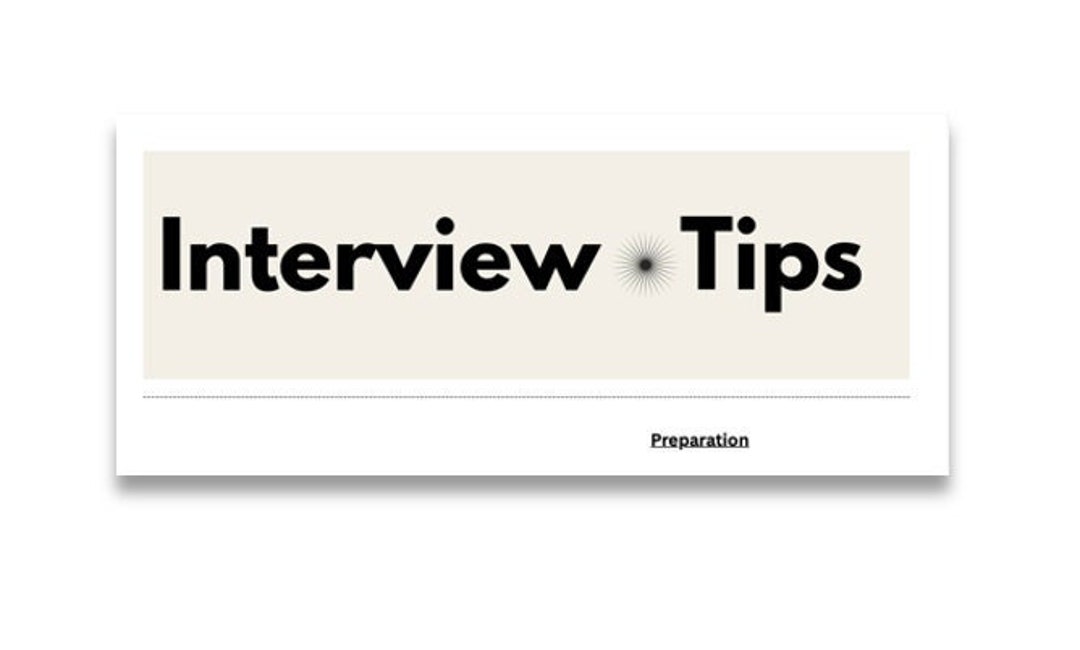 DPT Interview Tips - Etsy
