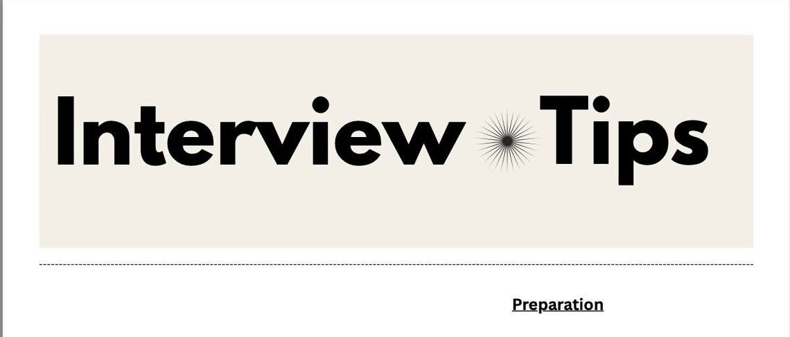 DPT Interview Tips - Etsy