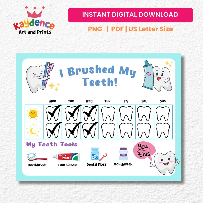Printable Dentist Exam, Pretend Play, Dental Exam & Activities, Kids ...